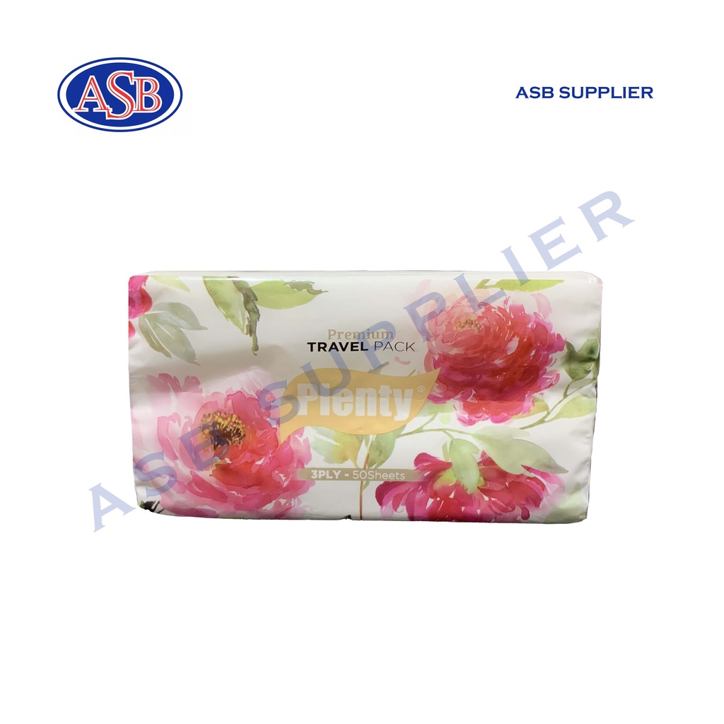 Jual Tissue / Tisu PLENTY Premium Travel Pack 3 Ply (50 Sheets ...