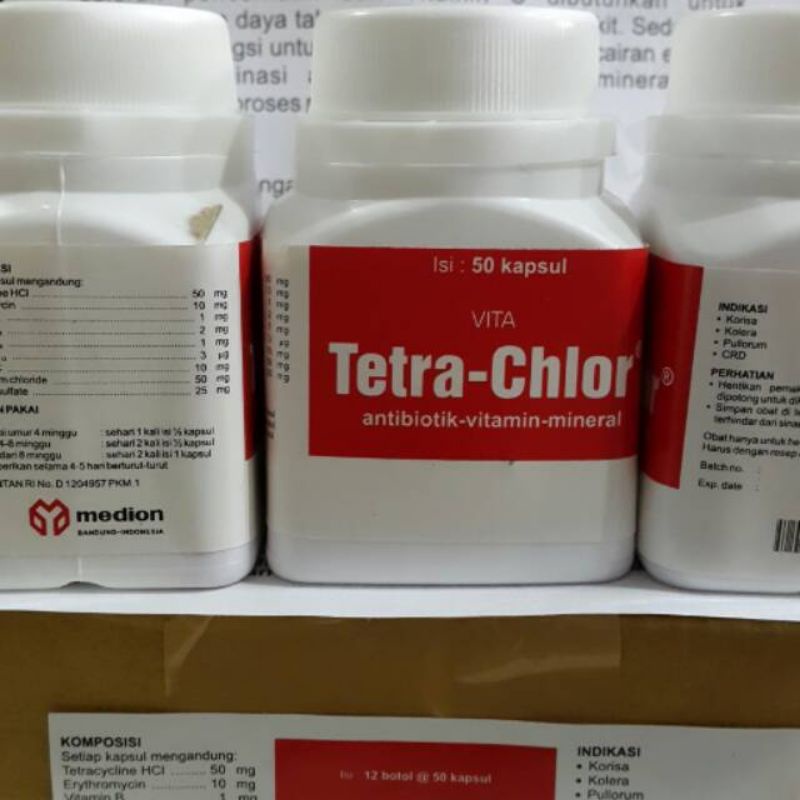 Jual TETRACHLOR antibiotik Vitamin Mineral buat unggas ayam bebek dll ...