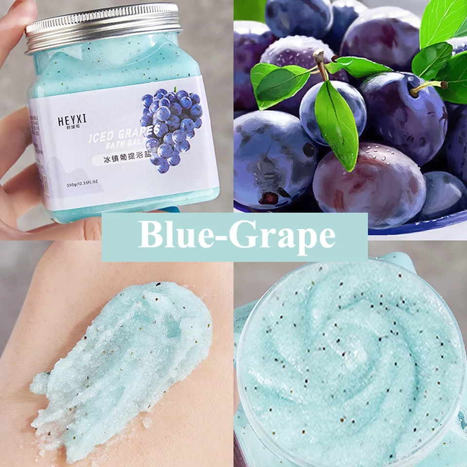 Jual HEYXI Krim Scrub Tubuh Dan Wajah Garam 350G Bath Salt Fresh Wangi ...