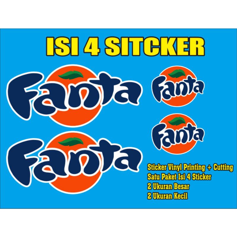Jual stiker Fanta sticker stripping motor Vinyl printing cutting isi ...
