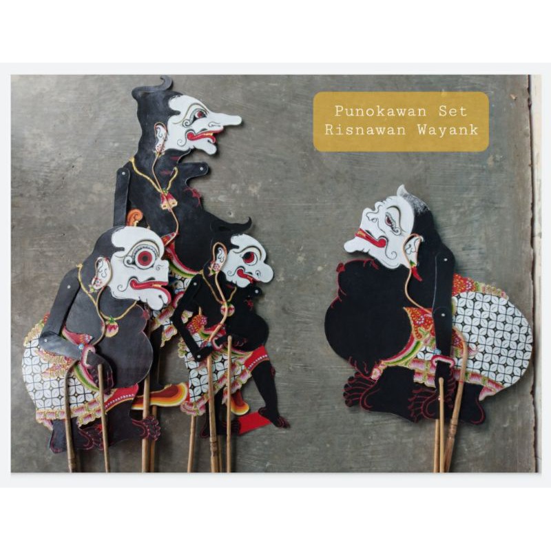 Jual Wayang Kulit Set Punokawan Semar Bagong Gareng Petruk | Shopee ...