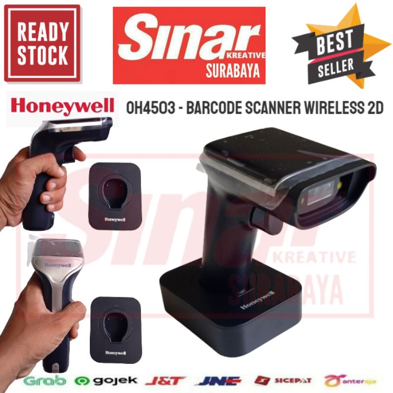 Jual BARCODE SCANNER WIRELESS 2D HONEYWELL OH4503 HANDLED - USB SUPPORT ...