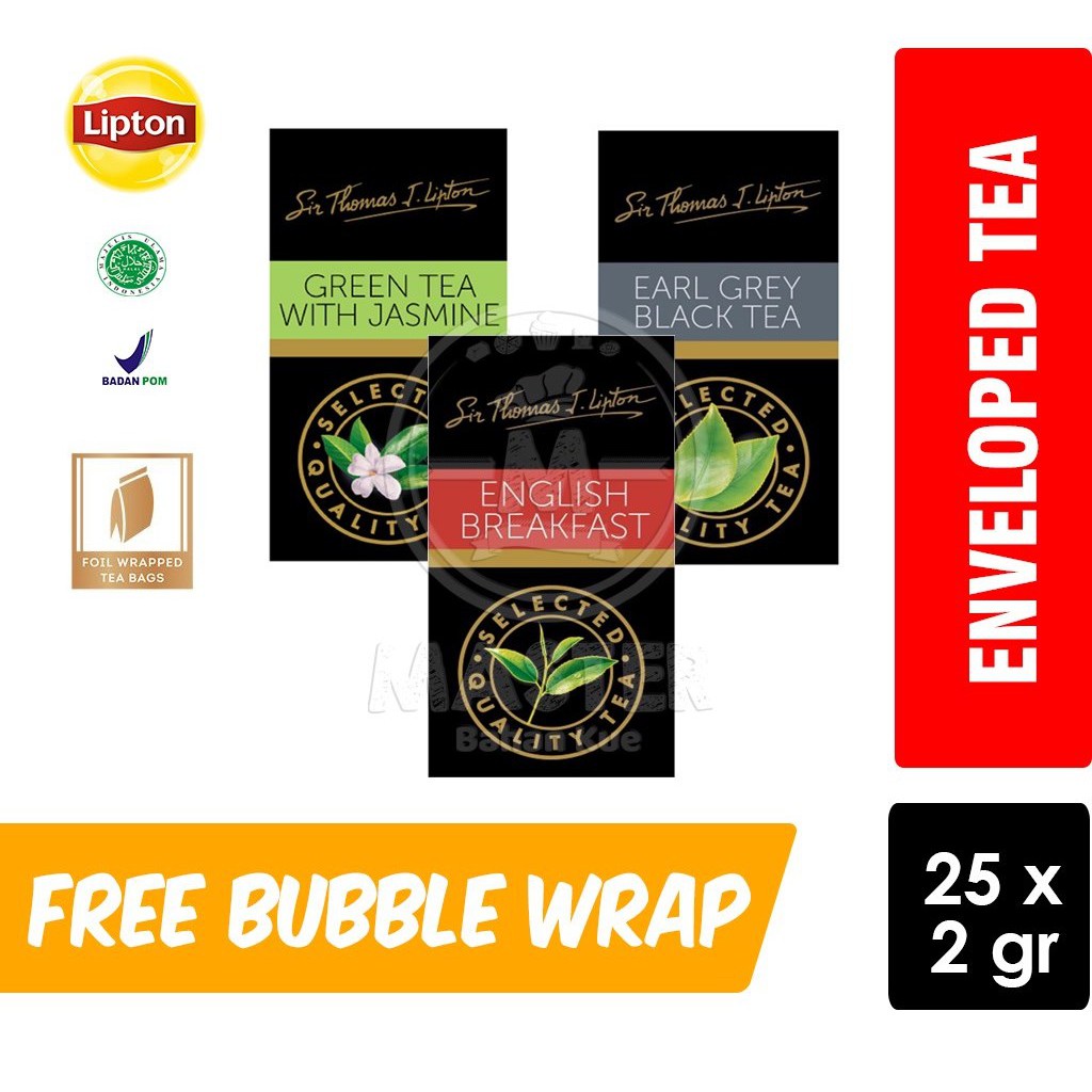 Jual Lipton STL Enveloped Tea / Teh Celup Foil Wrapped 25x2gr [1 BOX ...