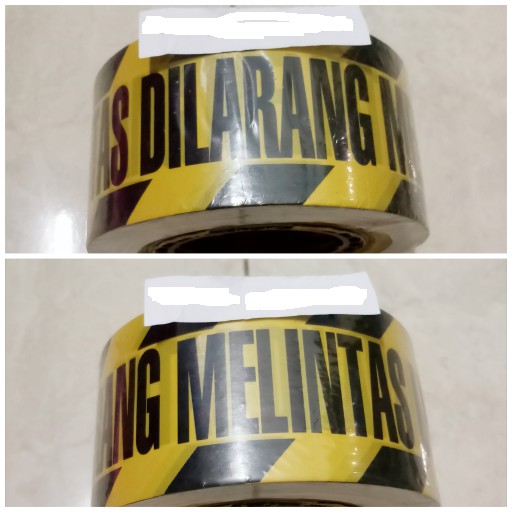 Jual Police Line / Garis polisi 3" x 300 mtr ( Di Larang Melintas ...