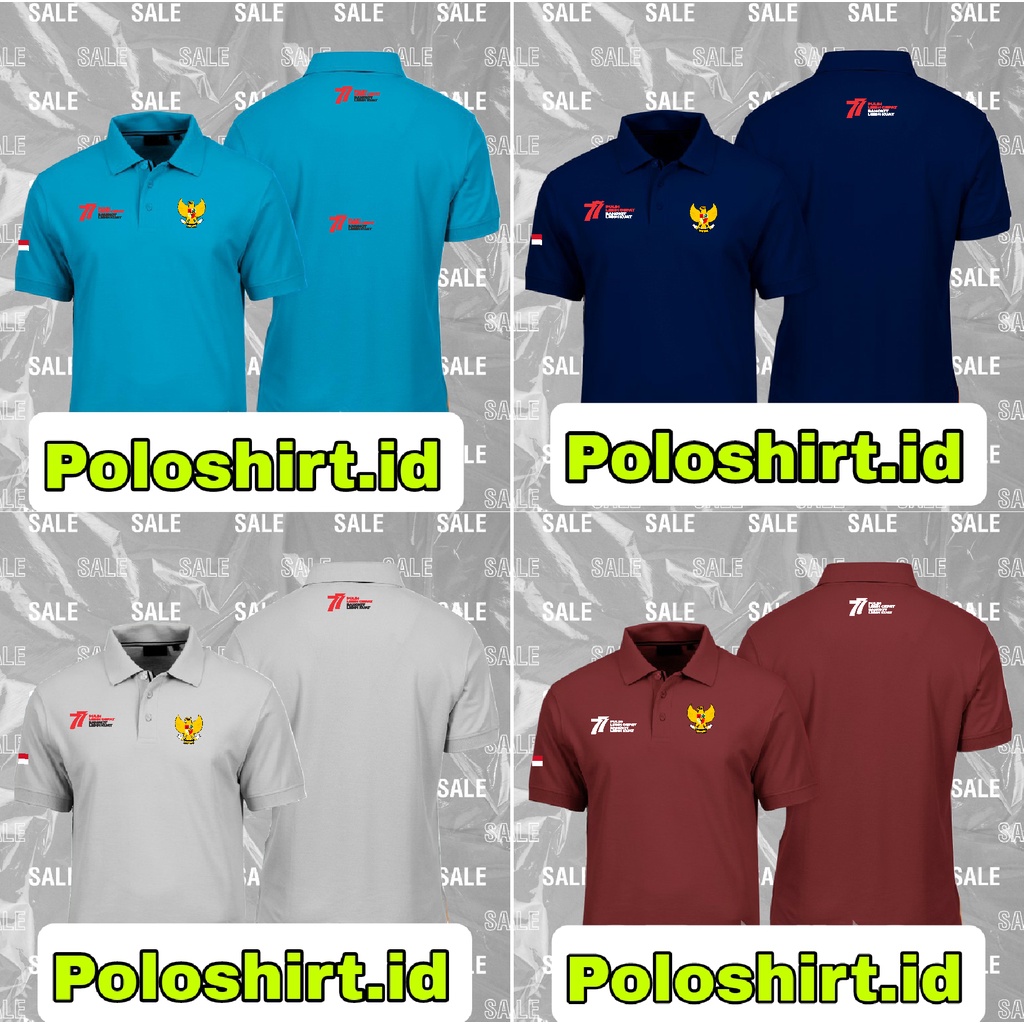 Jual Kaos Polo HUT RI 77 Tahun Pulih Lebih Cepat Bangkit Lebih Kuat 17 ...