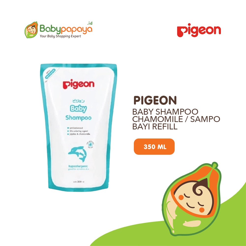 Jual PIGEON Baby Shampoo Chamomile / Sampo Bayi 350Ml Refill | Shopee ...