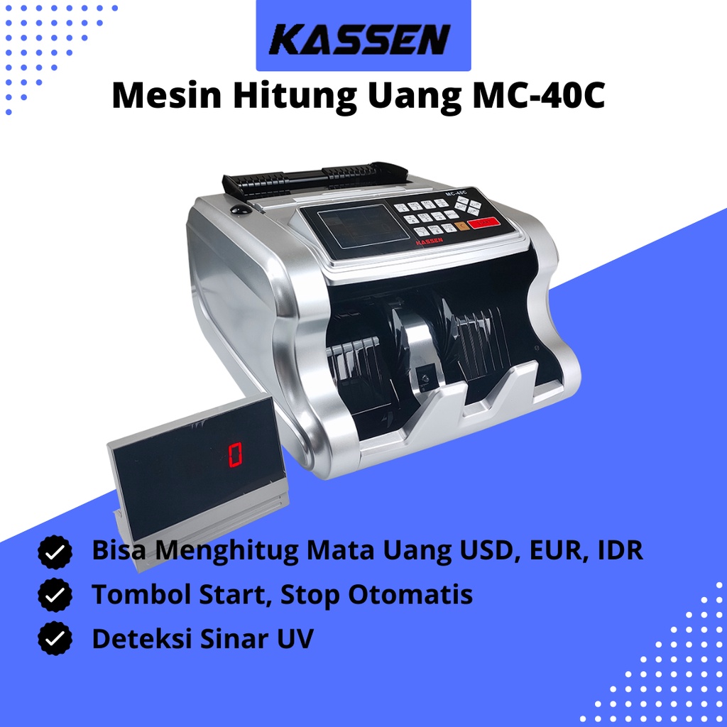 Jual MESIN HITUNG UANG KASSEN MC-40C | Shopee Indonesia
