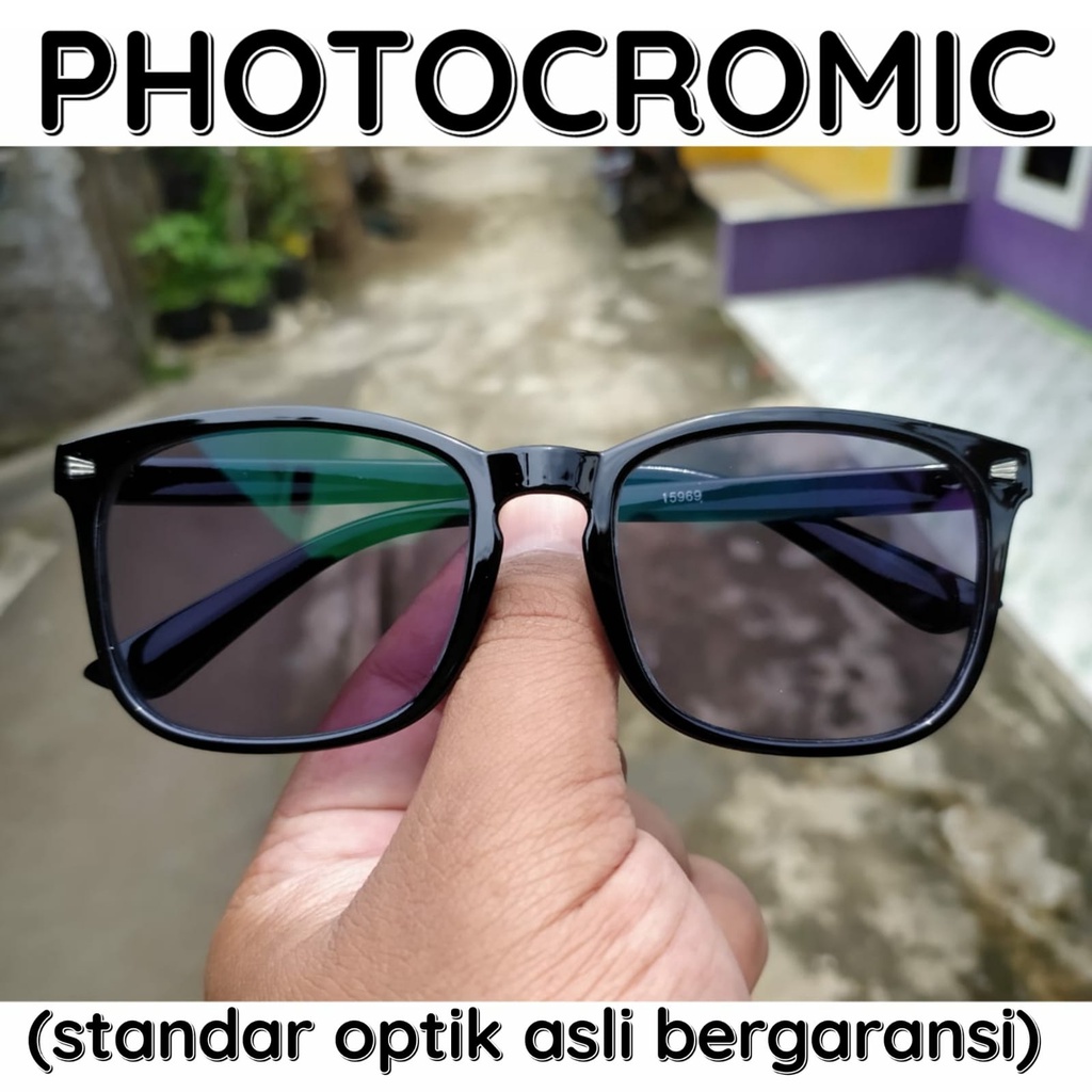 Jual photocromic kacamata lensa photochromic fotokromik wanita pria ...