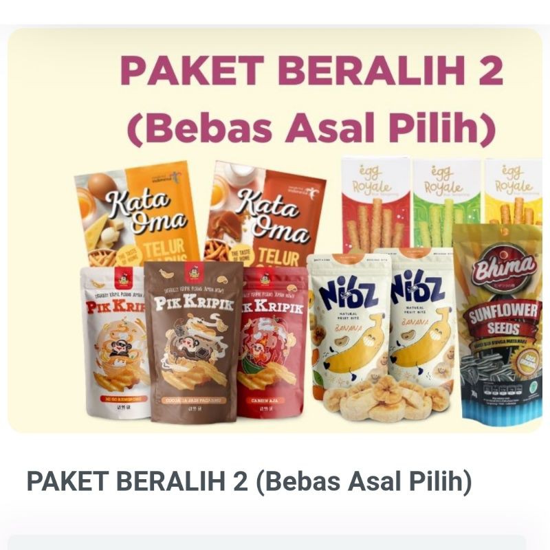Jual Paket Beralih dengan 11 varian makanan lezat | Shopee Indonesia