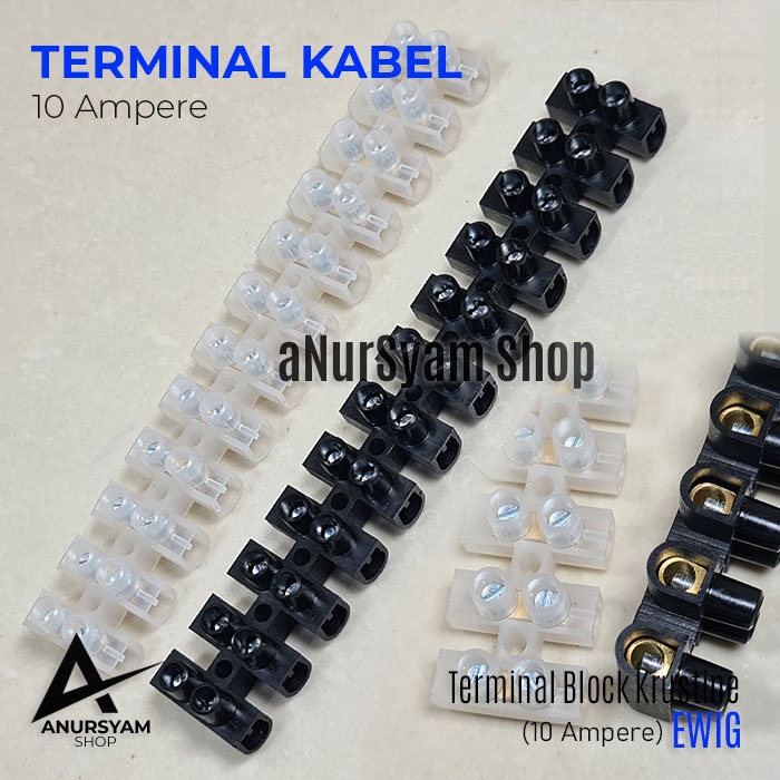 Jual Terminal Kabel 10A 12 Pin EWIG / Terminal Block Krustine ...