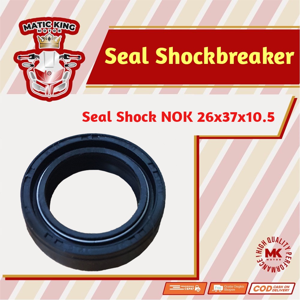 Jual Seal sil shockbreaker depan beat vario scoopy pcx mio supra jupiter z 26x37x10.5 NOK ...