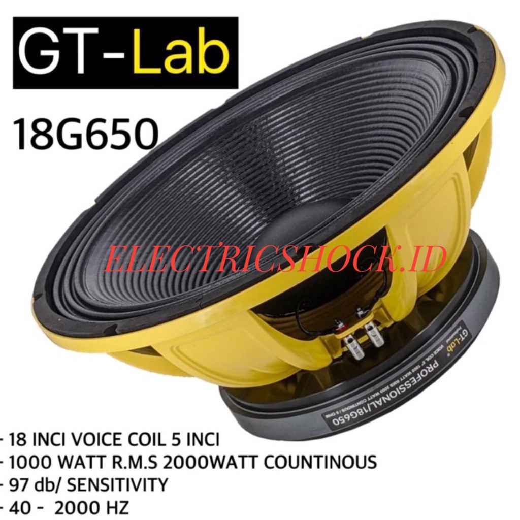 Jual SPEAKER KOMPONEN RDW GT LAB 18 G 650 / GT LAB 18G650 ORIGINAL 18 ...