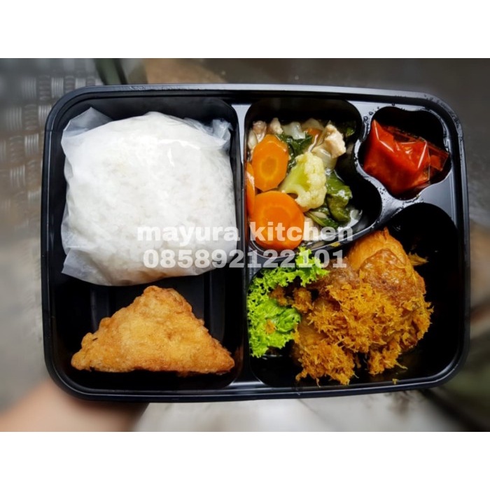 Jual Nasi Box Bento Ayam Serundeng Capcay Menu Buka Puasa Ulang Tahun ...