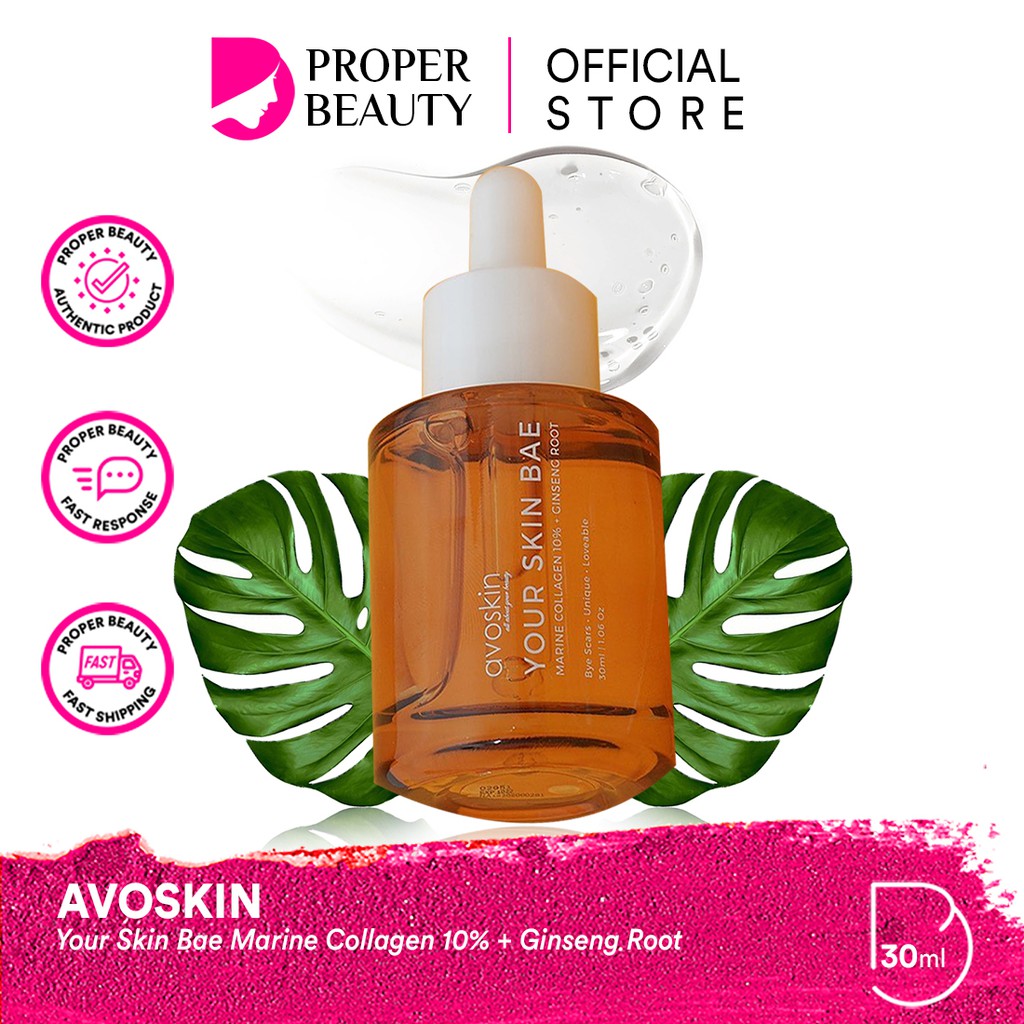 Jual AVOSKIN Your Skin Bae Marine Collagen 10% + Ginseng Root Indonesia / Avo Skin Bye Scars ...