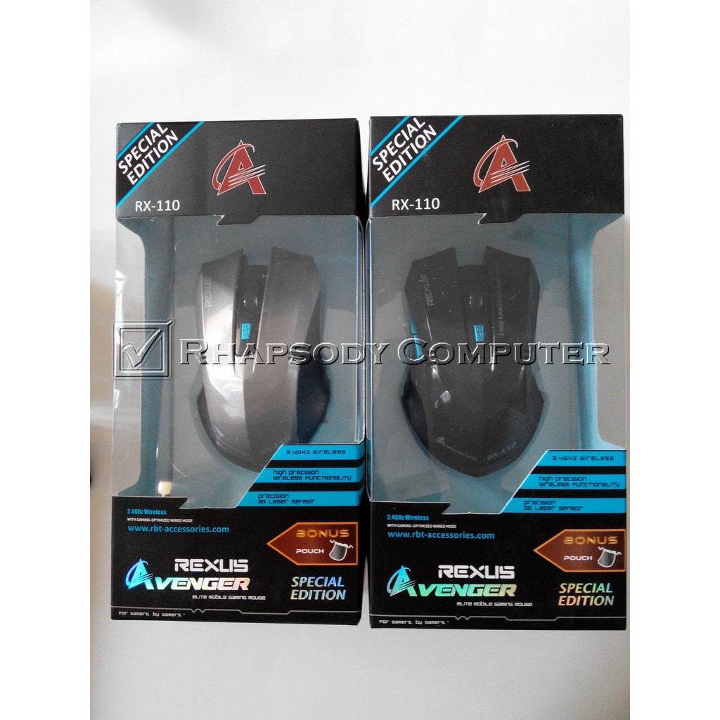 Jual Mouse Rexus RX-110 Avenger Gaming Pro Wireless | Shopee Indonesia