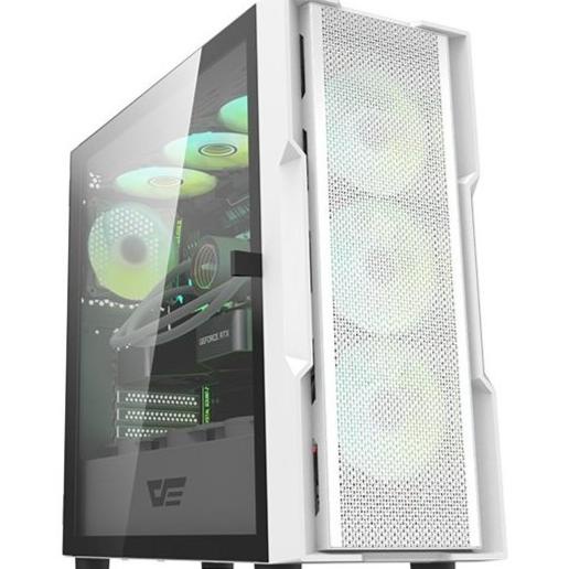 Jual DARKFLASH DK431 MESH WHITE ARGB MID TOWER PC CASE CASING GAMING ...