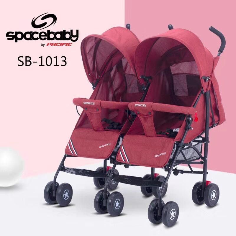 Jual STROLLER BAYI KEMBAR SPACE BABY BY PACIFIC | Shopee Indonesia