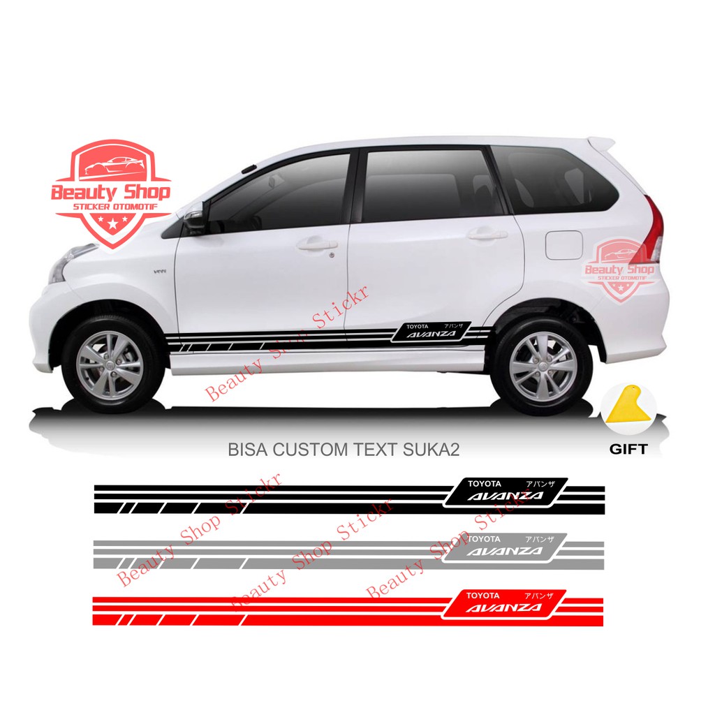 Jual new promo stiker avanza list striping cutting sticker mobil toyota ...