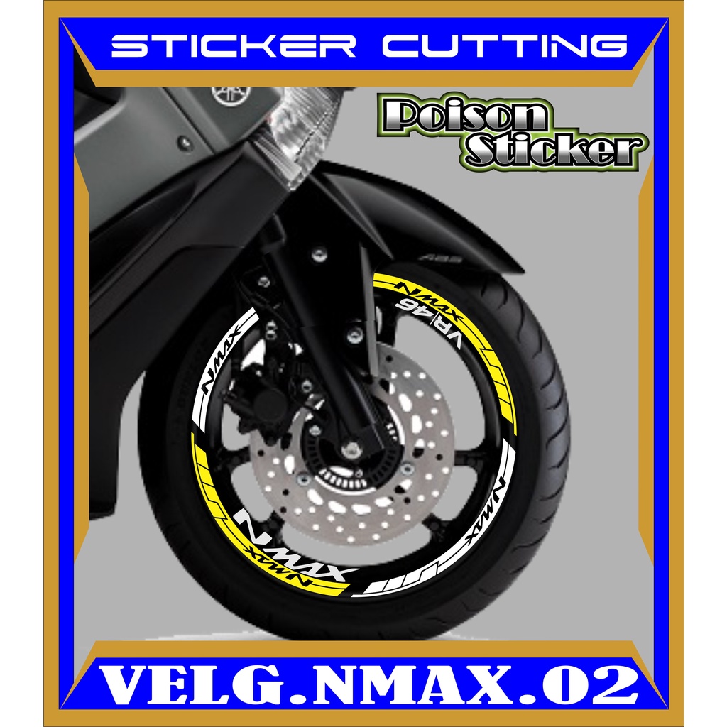 Jual CUTTING STICKER VELG NMAX- STIKER LIS LIST VARIASI BAN/VELG YAMAHA ...