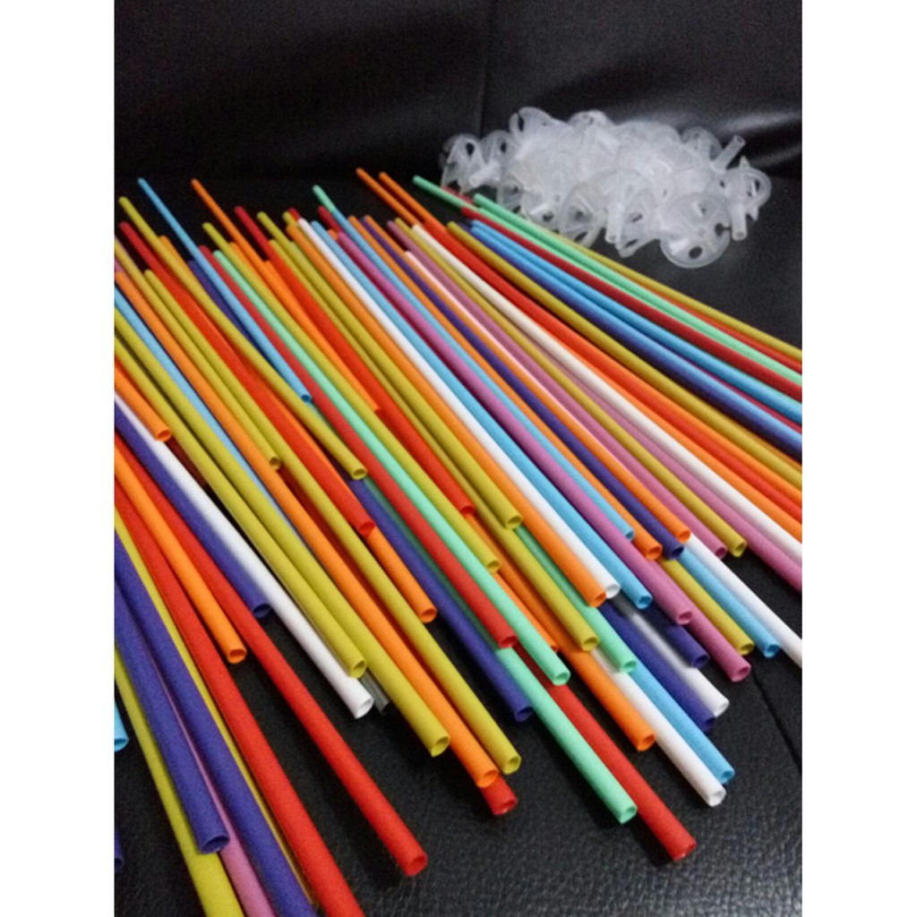 Jual Tangkai balon / pegangan balon + cup / stik stick balon latex ...
