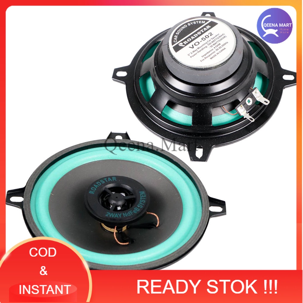 Jual Speaker Subwoofer Mobil HiFi 5 Inch 100 W 1 PCS - VO-502 | Shopee ...