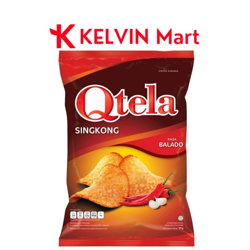 Jual Qtela Keripik Singkong Balado Pck 185g | KELVIN Mart | Shopee ...