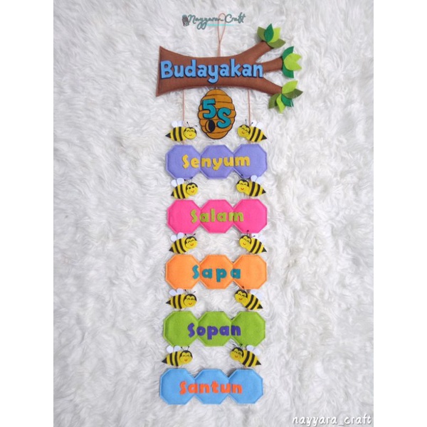 Jual budayakan 5s hiasan dinding kelas | Shopee Indonesia