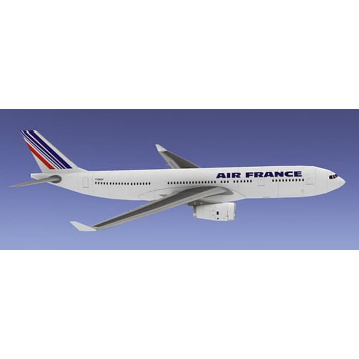 Jual DIY Miniatur Papercraft Pesawat Air France Airbus A330 Flight 447 ...