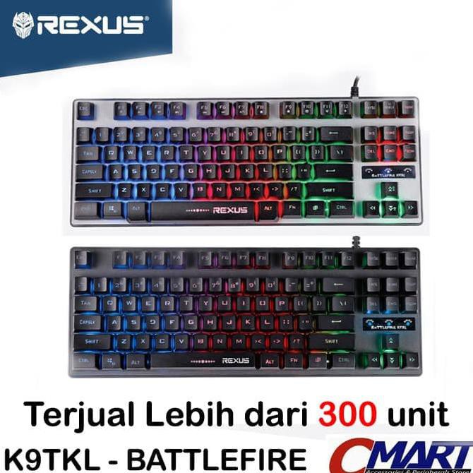 Jual Rexus K9 Tkl Fortress Backlit Floating Keys Gaming Keyboard Rex ...