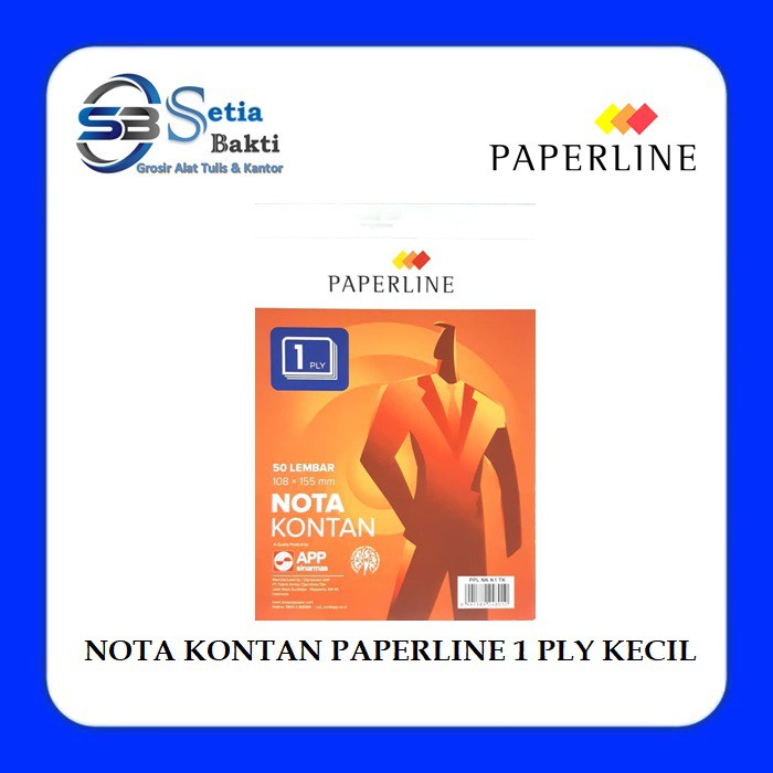 Jual PAPERLINE Nota Kontan K1 - 1 Ply Kecil Isi 50 Lembar - 1 Pcs ...