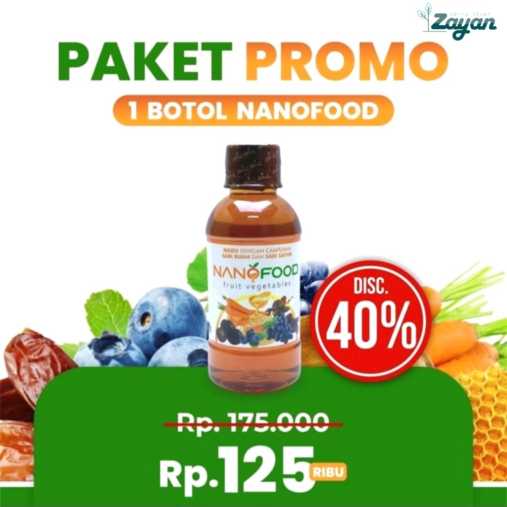 Jual Nanofood Suplemen Dewasa Madu Penambah Berat Badan Anak Dan Dewasa ...