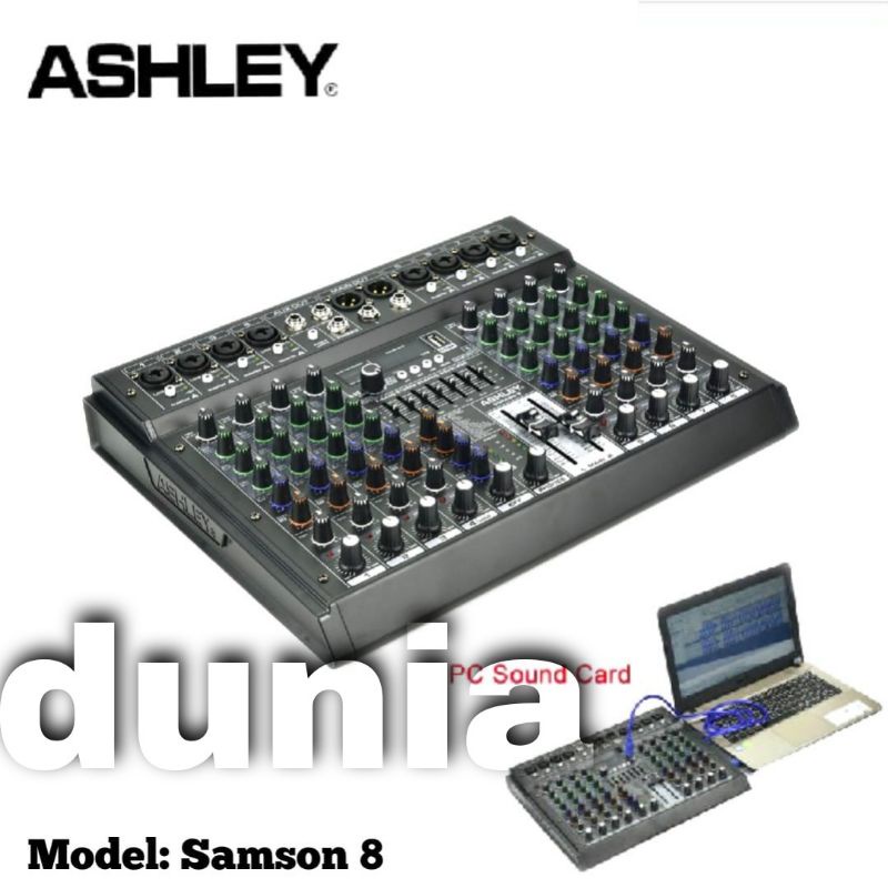 Jual Mixer Ashley Samson 8 Original 8 Channel Bluetooth - Soundcard ...