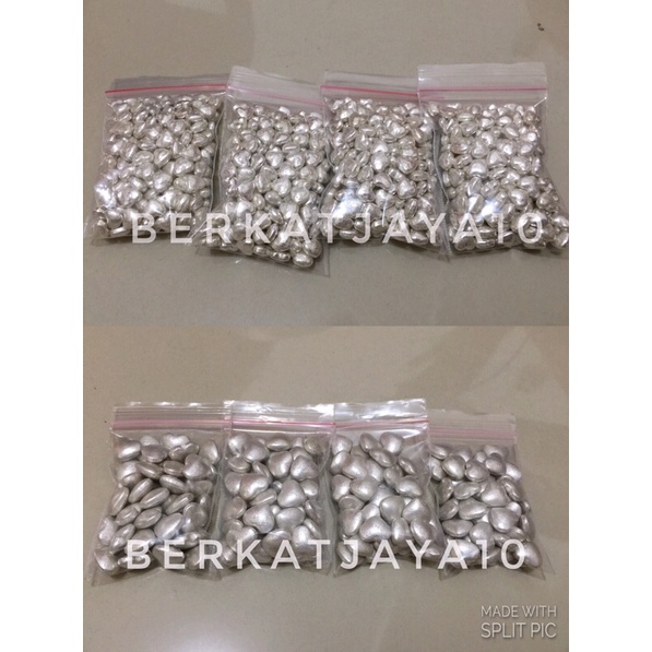 Jual Sprinkle Mutiara Silver bentuk Love Hati Edible 20gr Dekorasi Kue ...