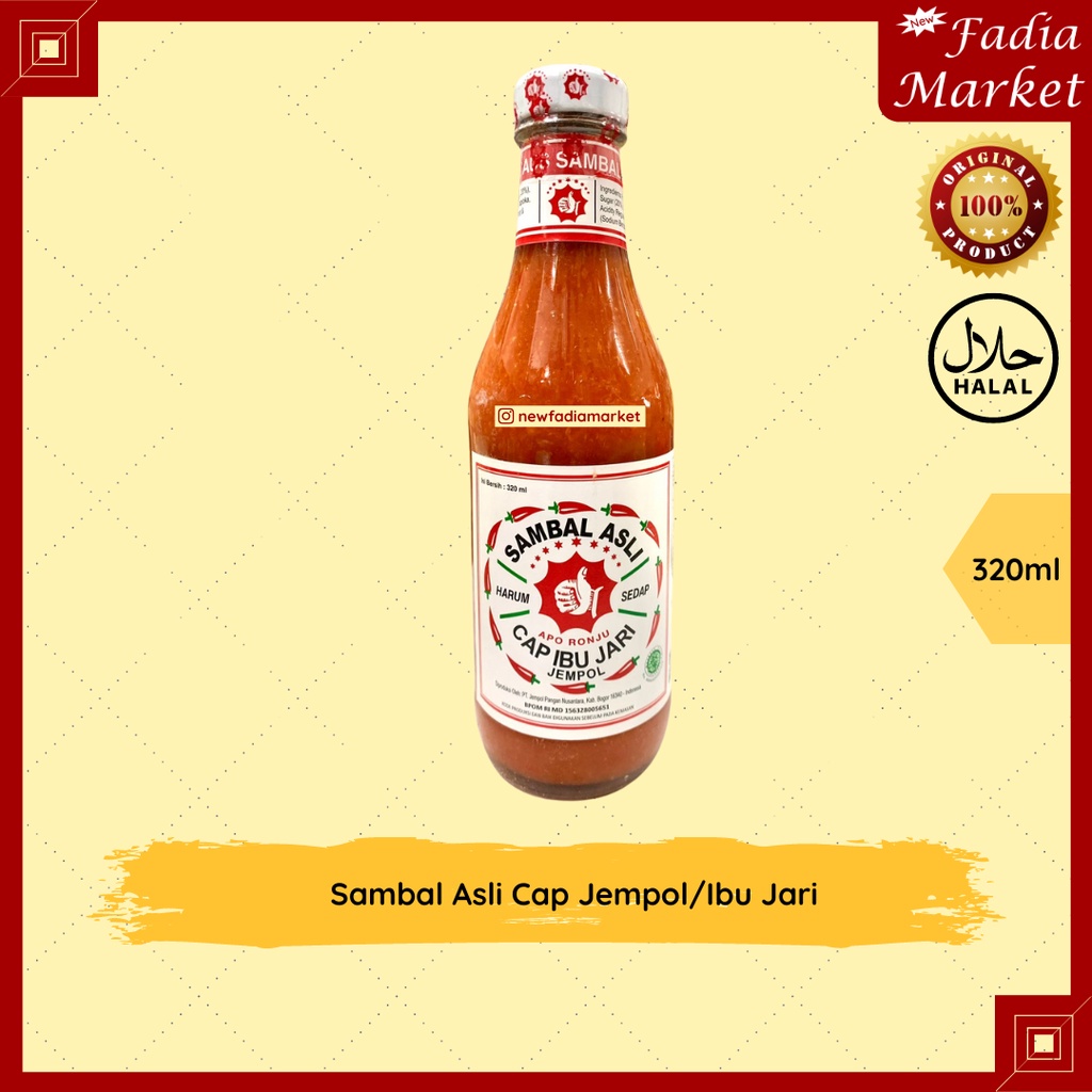 Jual Sambal Asli cap Ibu Jari/Jempol 320ml | Shopee Indonesia