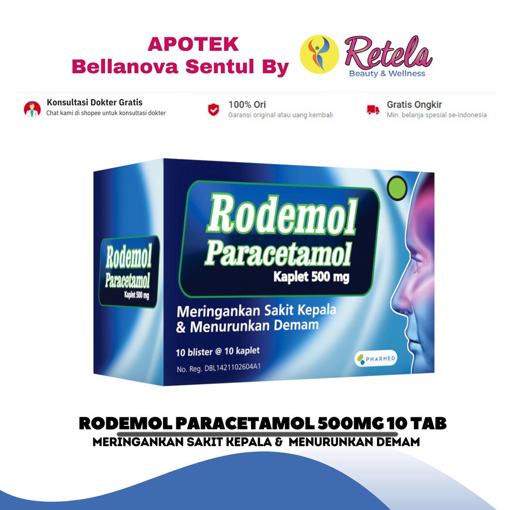 Jual RODEMOL PARACETAMOL 500MG 1 STRIP 10 TABLET | Shopee Indonesia