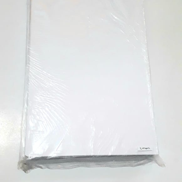 Jual Kertas Print Piagam Sertifikat Linen Putih 100 Lembar F4 A4 New
