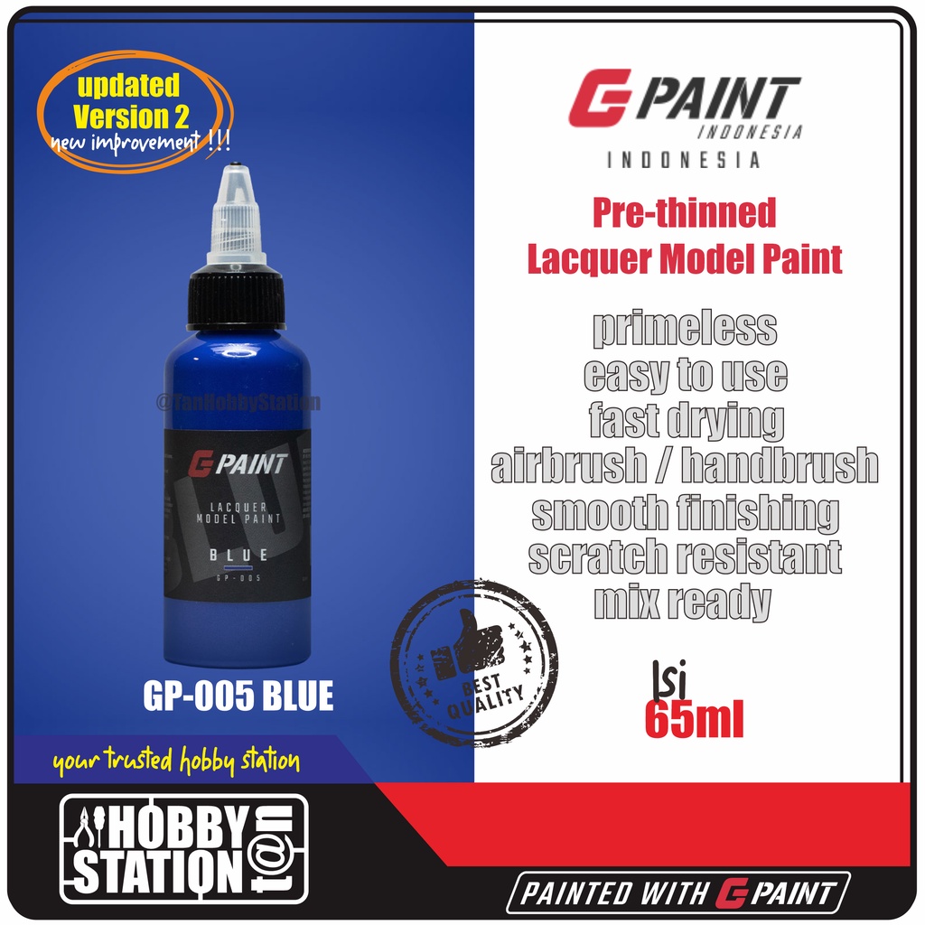 Jual GPaint V2 from Studio G - BLUE - Gundam Model Kit Repaint Airbrush ...