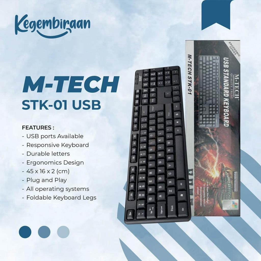 Jual Keyboard M-TECH STK-01 USB | Shopee Indonesia