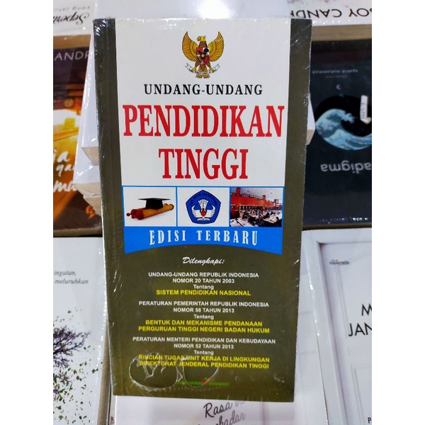Jual Buku Undang-Undang : Undang-Undang Pendidikan Tinggi Edisi Terbaru ...