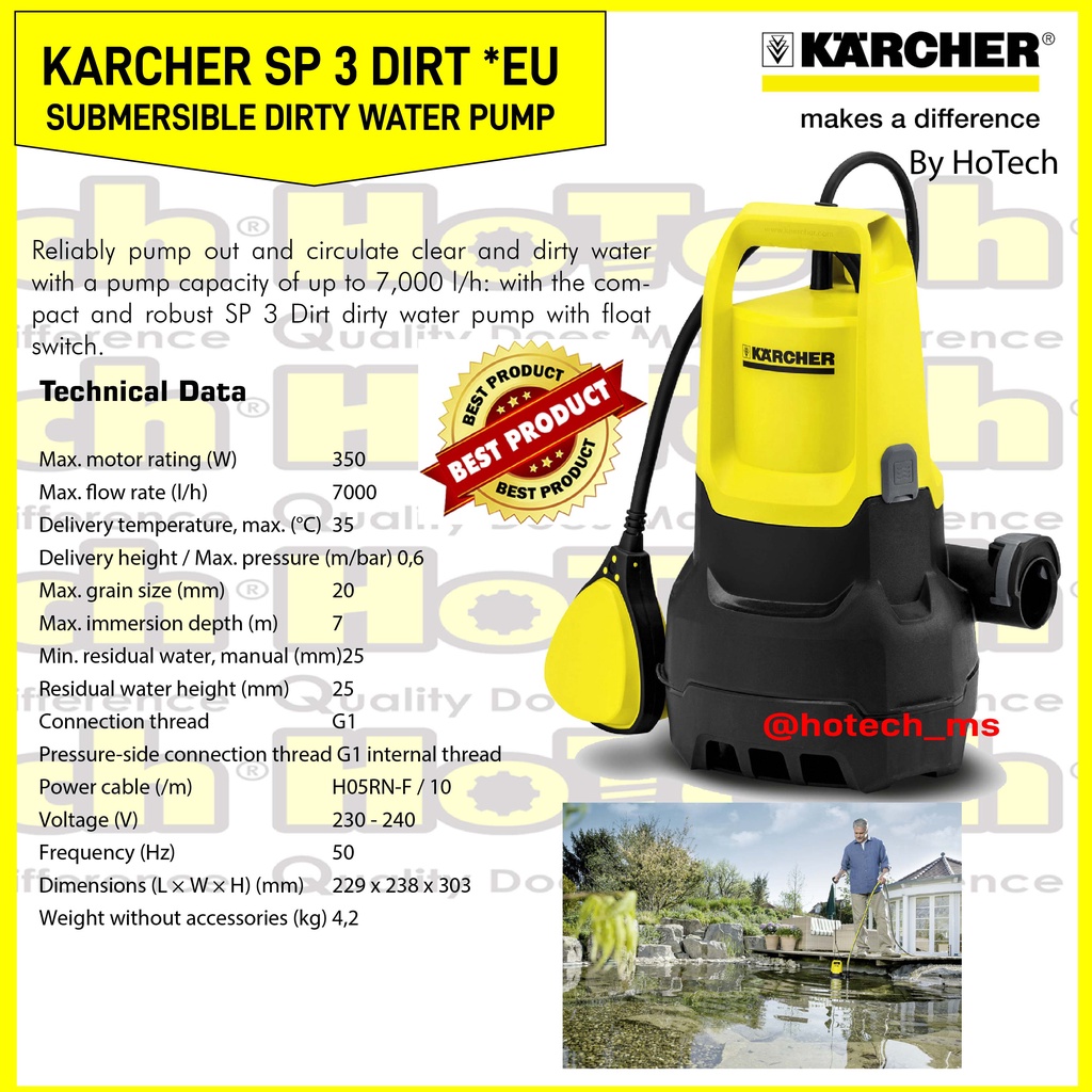 Jual Karcher Pompa Celup | Submesible Pump | SDP 5000 | Karcher ...