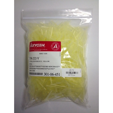 Jual Jual Axygen Yellow Tips 200Ul Universal Fit Pipet Tips 1000 Tips ...