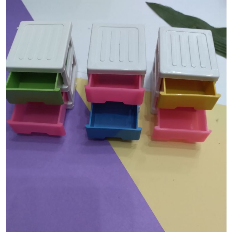 Jual Lemari Mini Plastik 4 3 2 Susun Laci Mini Container / Kabinet ...