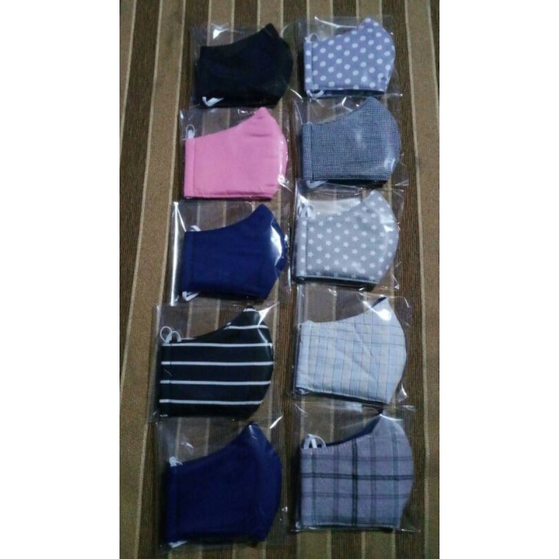 Jual Masker kain lapis busa (3 lapis) | Shopee Indonesia