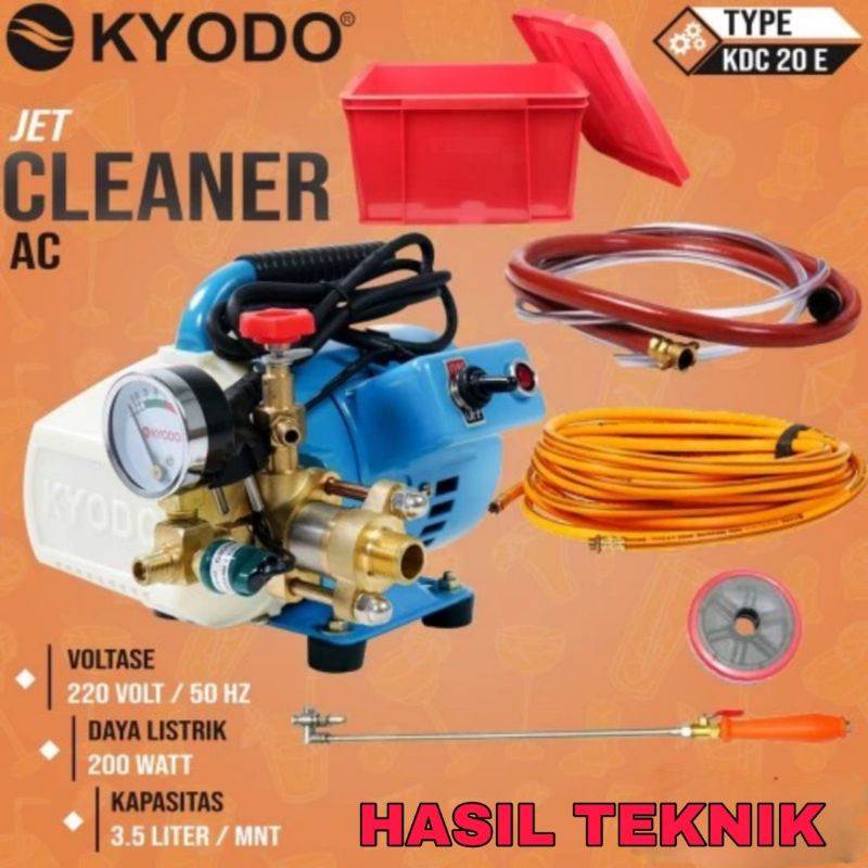 Jual Mesin Jet Cleaner High Pressure KYODO KDC 20 Steam Cuci AC 200 WATT | Shopee Indonesia
