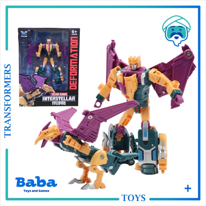 Jual Transformers Deformation Interstellar Killer Hawk H6002-1C ...