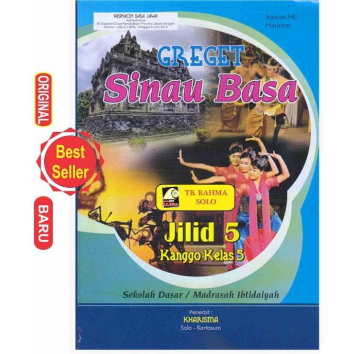 Jual BUKU GREGET SINAU BASA JAWA SD kelas 1 2 3 4 5 6 Irawan HG Harjono ...
