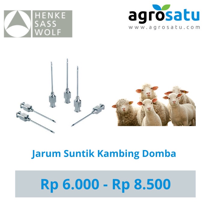 Jual Jarum Suntik Hewan Ternak Sapi Kerbau Babi Kambing Domba 1 Pcs ...