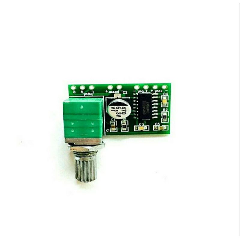 Jual PAM8403 mini 5V digital amplifier board with switch potentiometer | Shopee Indonesia