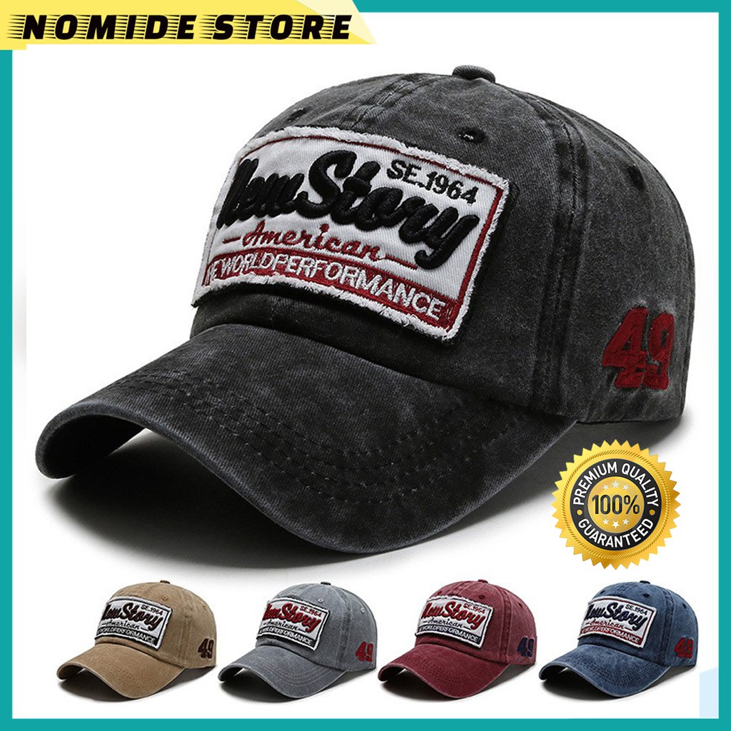 Jual Topi Baseball Original New Story 1964 Cotton Jeans Topi Baseball ...