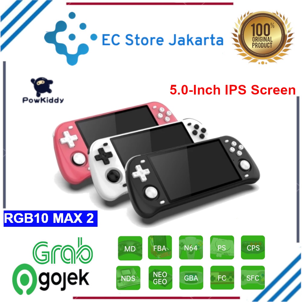 Jual POWKIDDY RGB10 Max 2 Retro Handheld Game Console Video Game Arcade ...